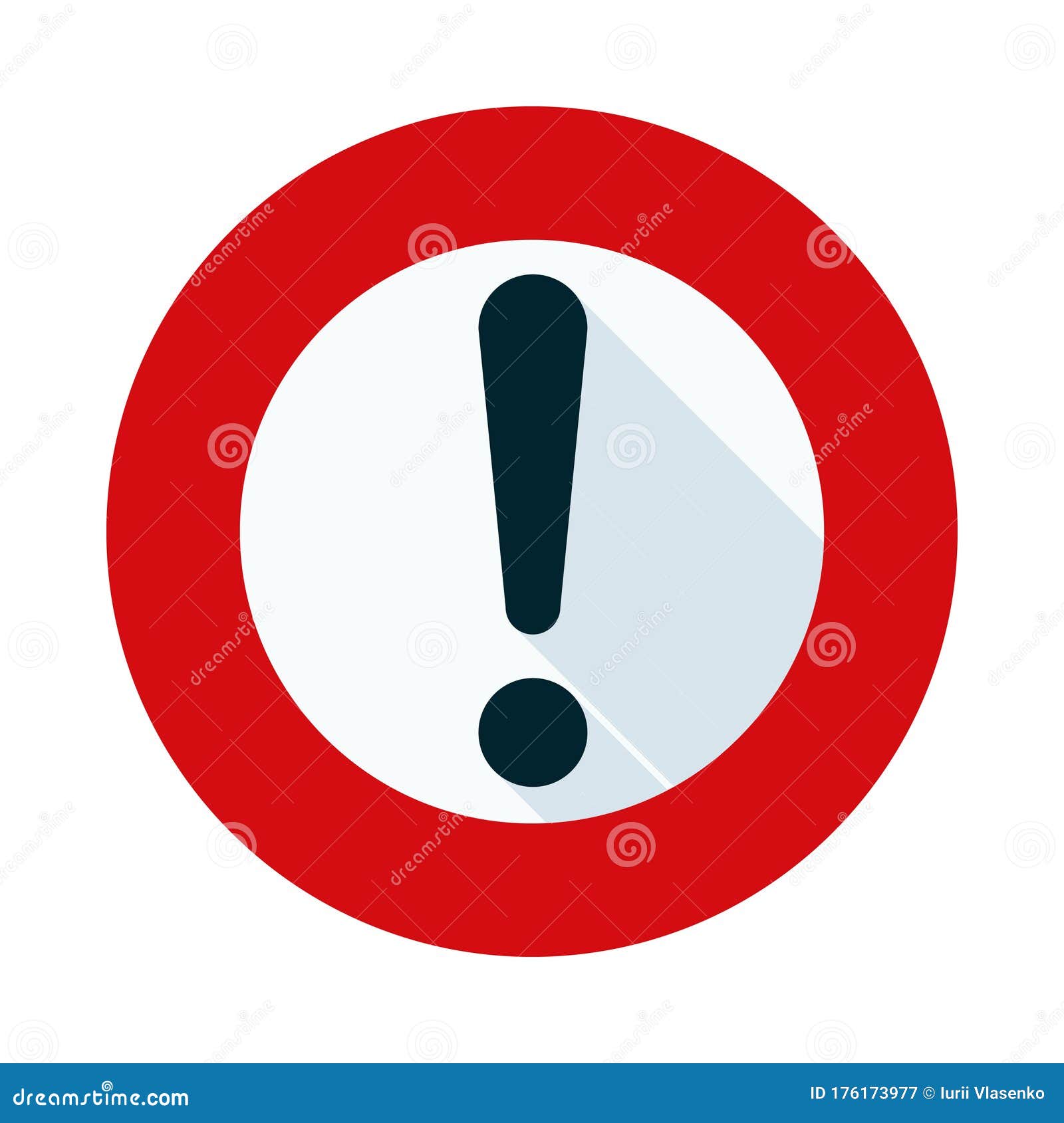 Exclamation Danger Alert Sign Label Illustration Stock Vector ...