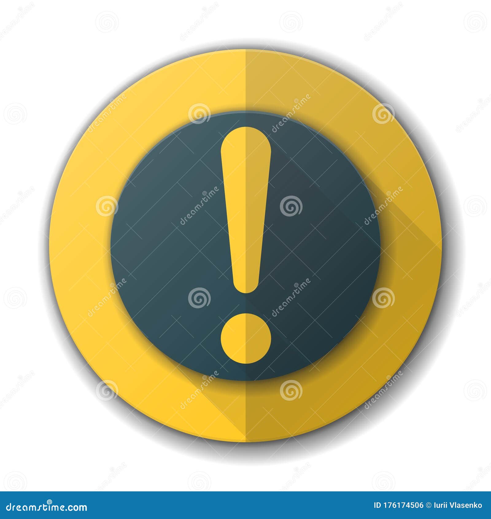 Exclamation Danger Alert Sign Label Illustration Stock Illustration ...