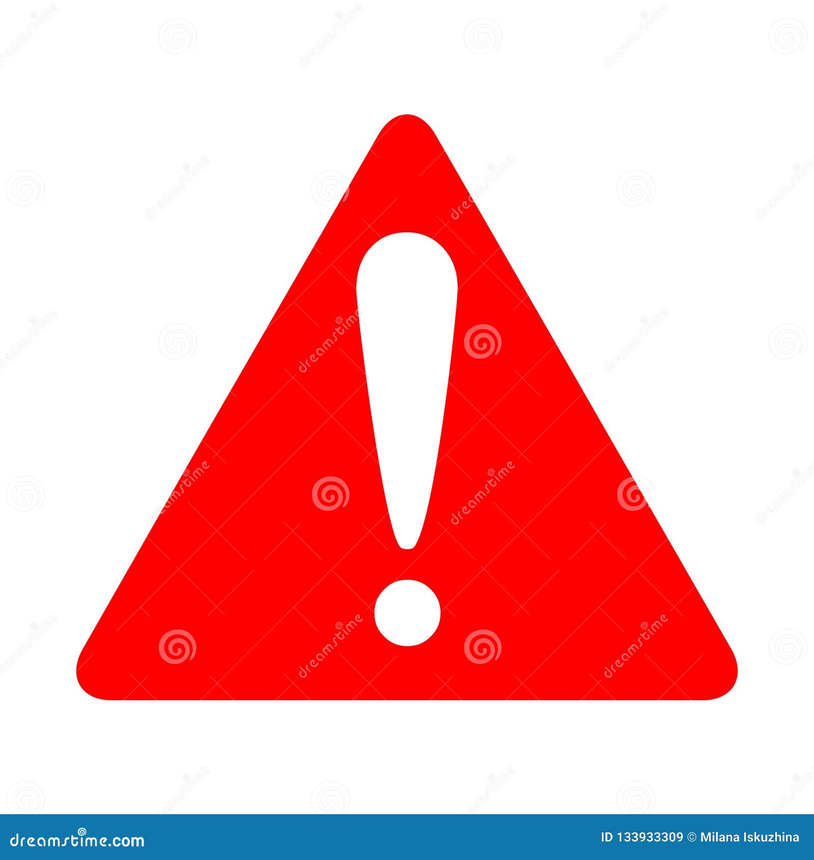 Exclamation Danger Red Sign Stock Vector - Illustration of note, beware ...