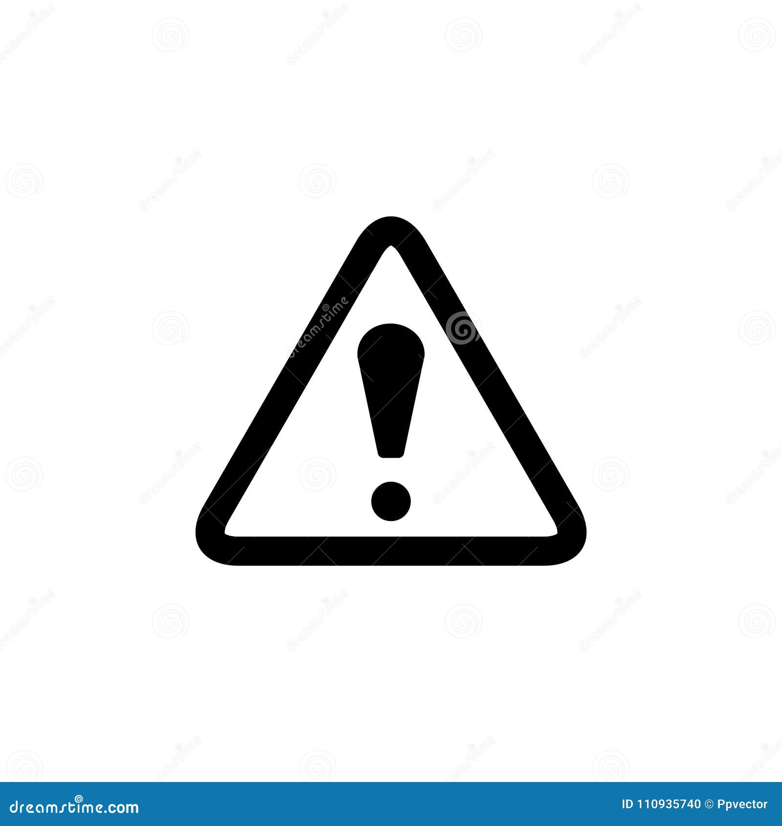 Exclamation Danger Sign. Vector Stock Vector - Illustration of alert ...