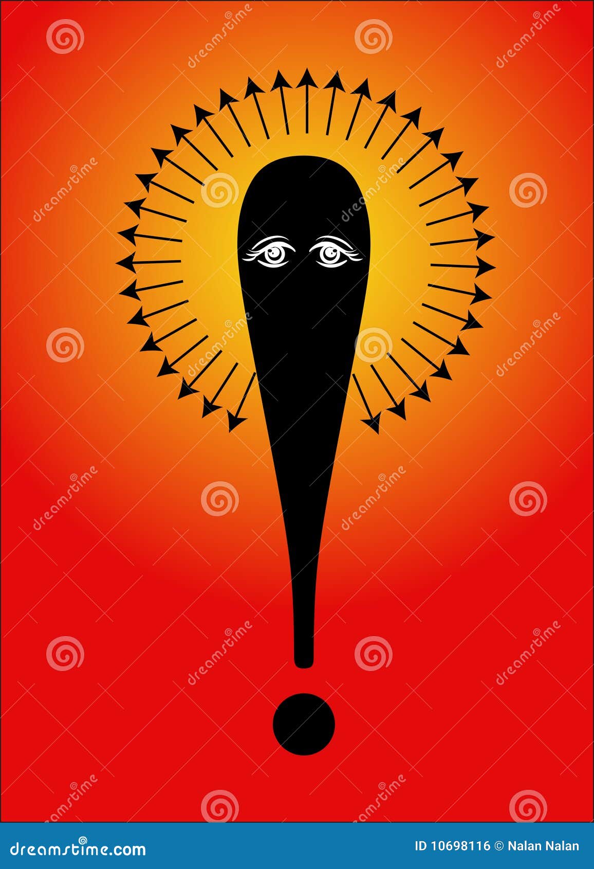 Exclamation mark stock vector. Illustration of help, assistance - 10698116