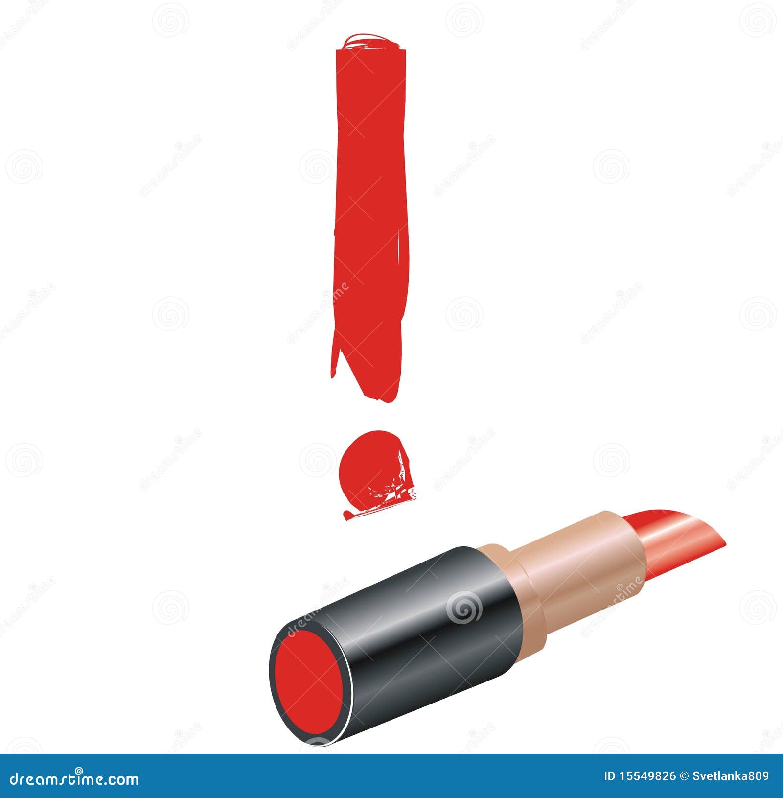 Exclamation mark stock vector. Illustration of beauty - 15549826