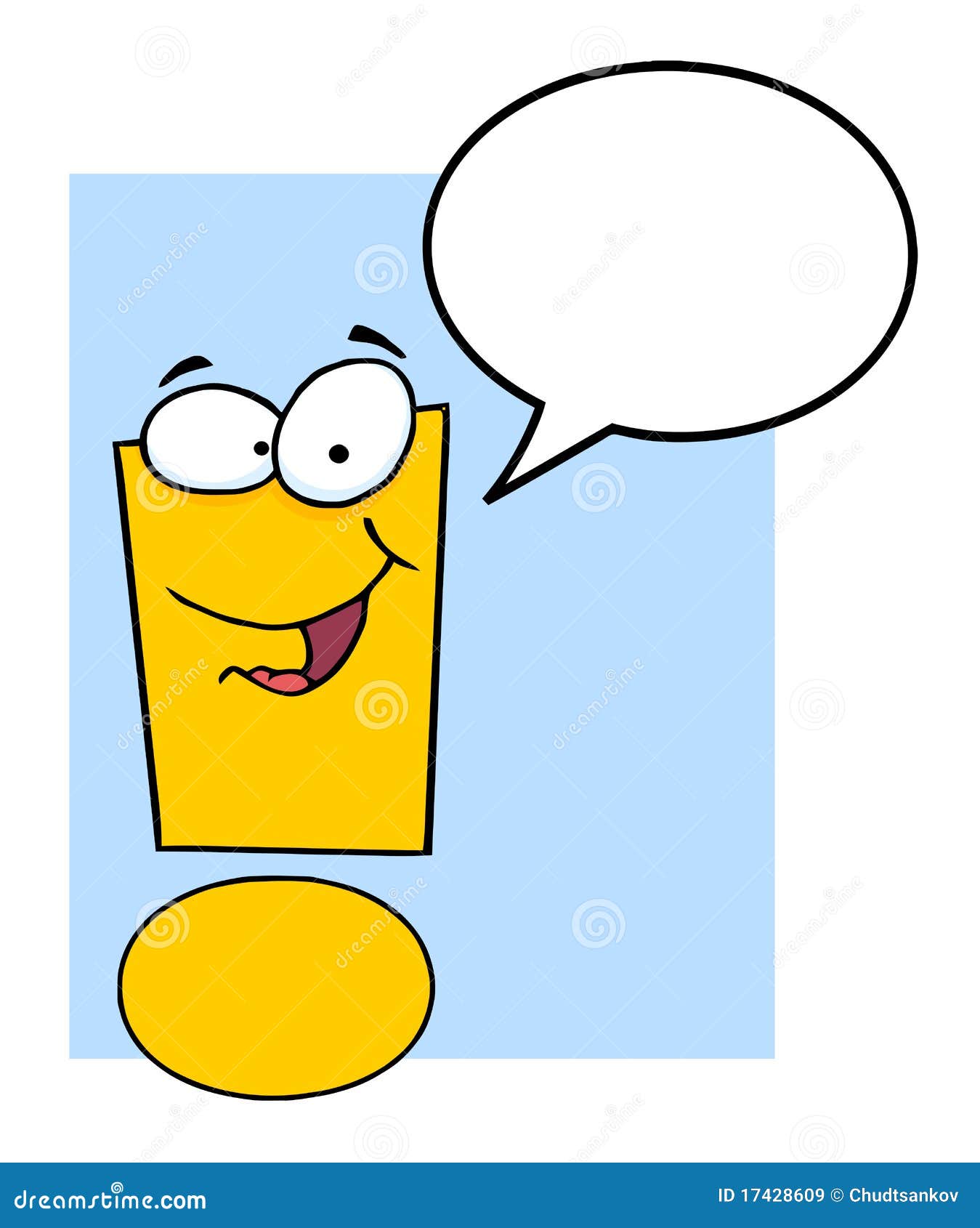 Exclamation mark stock vector. Illustration of character - 17428609