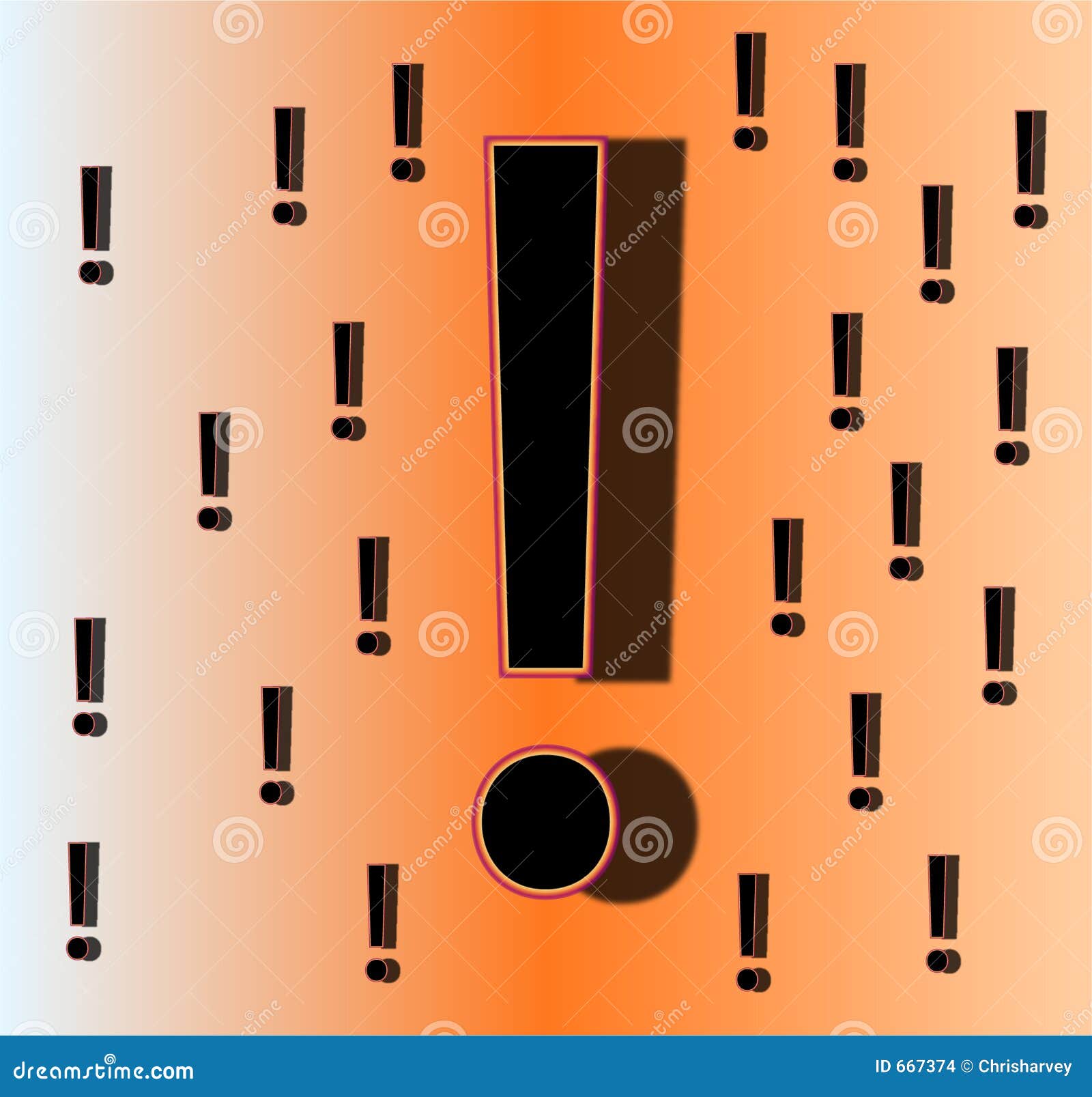 Exclamation Mark 4 stock illustration. Illustration of curve - 667374