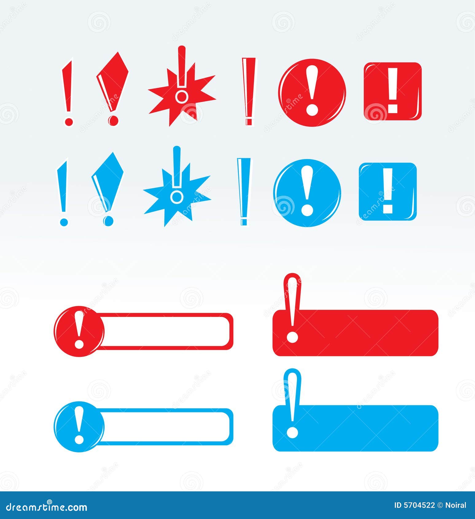 Exclamation mark stock vector. Illustration of problems - 5704522