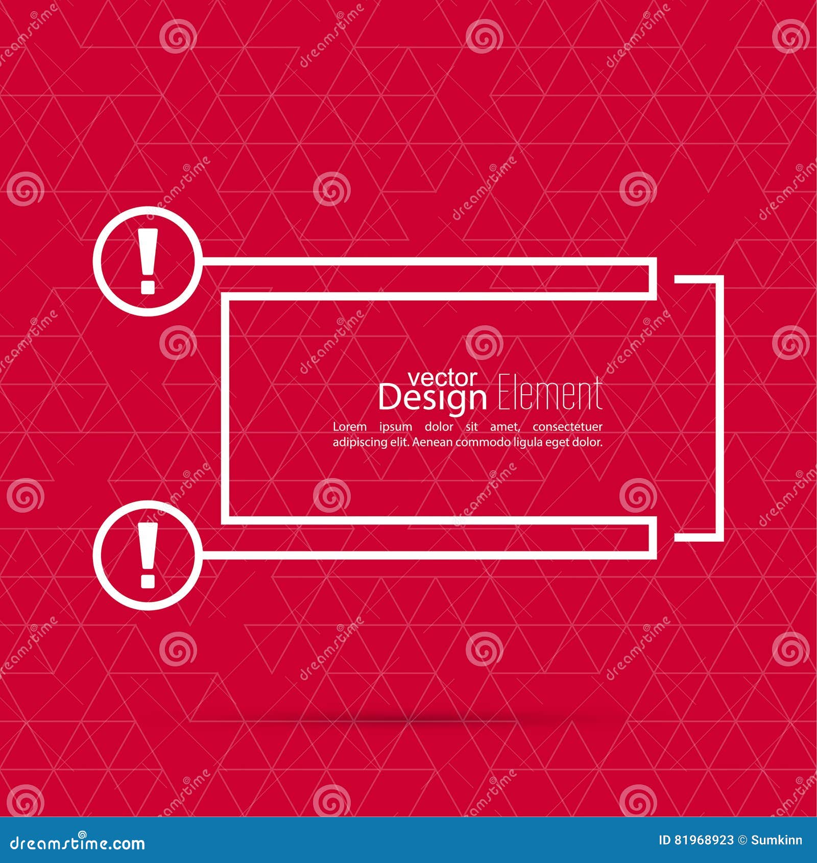 Exclamation Mark Blank Template. Stock Vector - Illustration of design ...