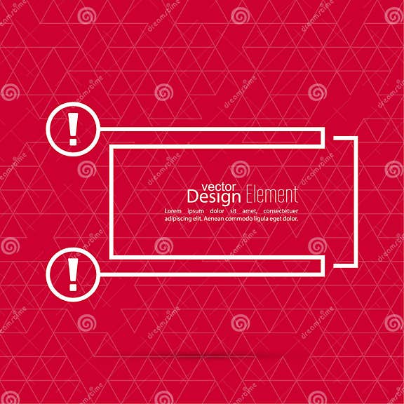 Exclamation Mark Blank Template. Stock Vector - Illustration of design ...