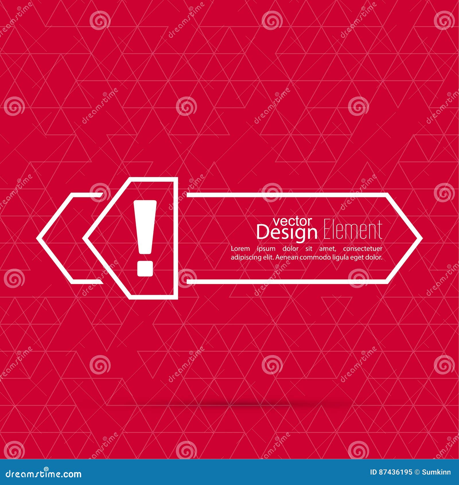 Exclamation Mark Blank Template. Stock Vector - Illustration of blank ...