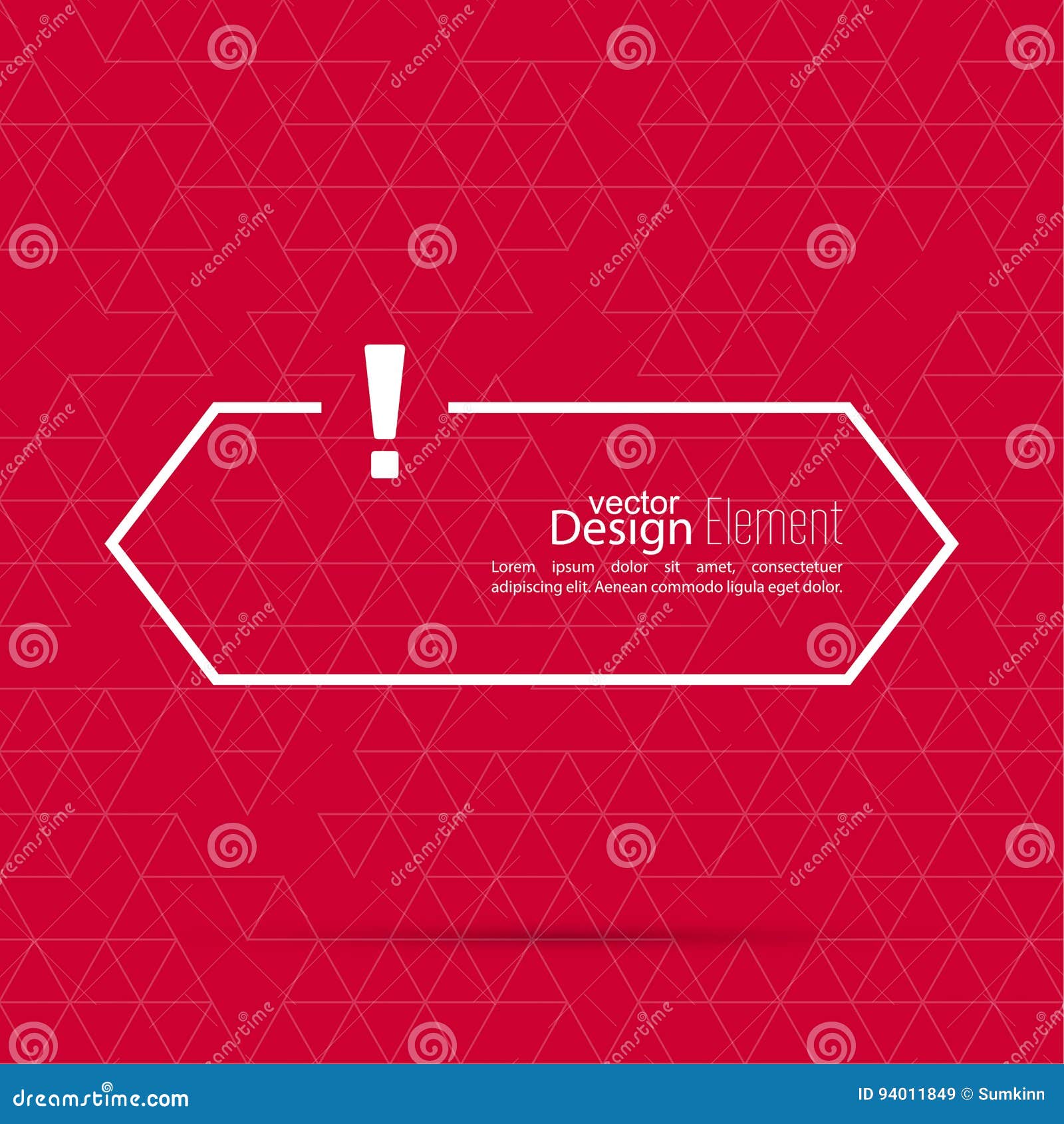 Exclamation Mark Blank Template. Stock Vector - Illustration of failure ...