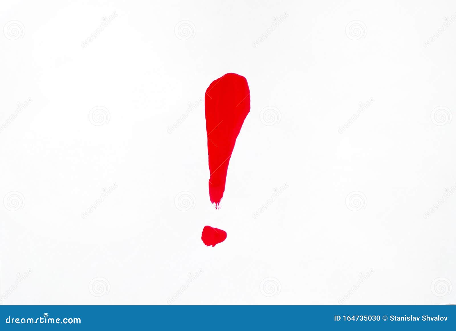 Exclamation mark-Caution. stock photo. Image of caution - 164735030
