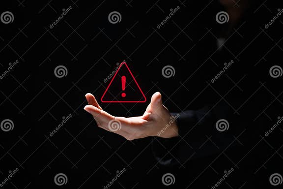 Exclamation Mark and Caution Sign for Internet Network Security ...