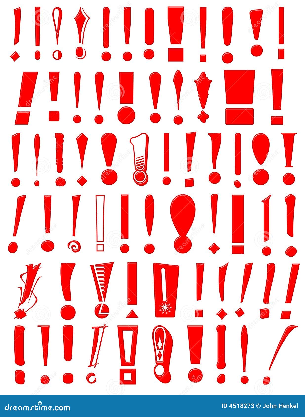 Exclamation Mark Collection Stock Illustration - Illustration of design ...
