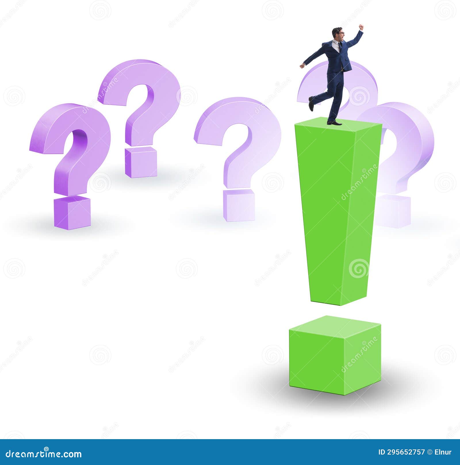 Exclamation Mark Concept with Businessman Stock Illustration ... Exclamation Mark Concept with Businessman Stock Illustration ...