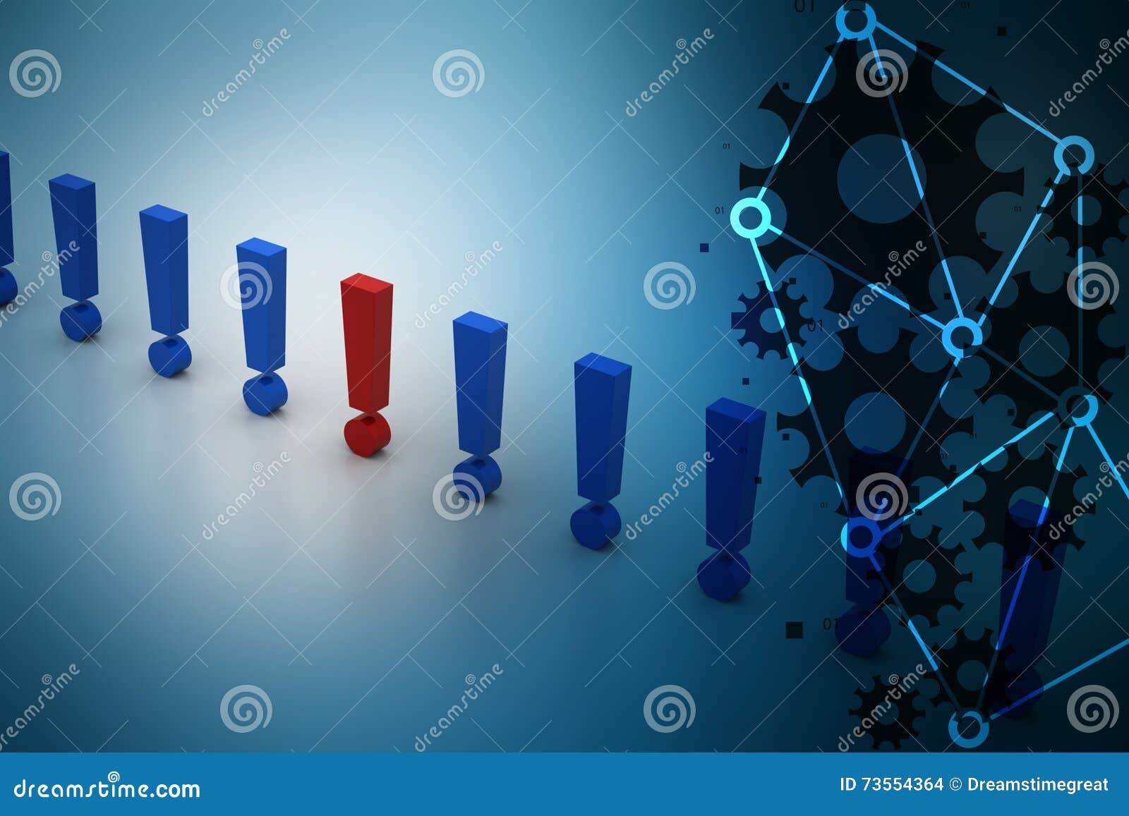 Exclamation Mark in Different Colors Stock Illustration - Illustration ...