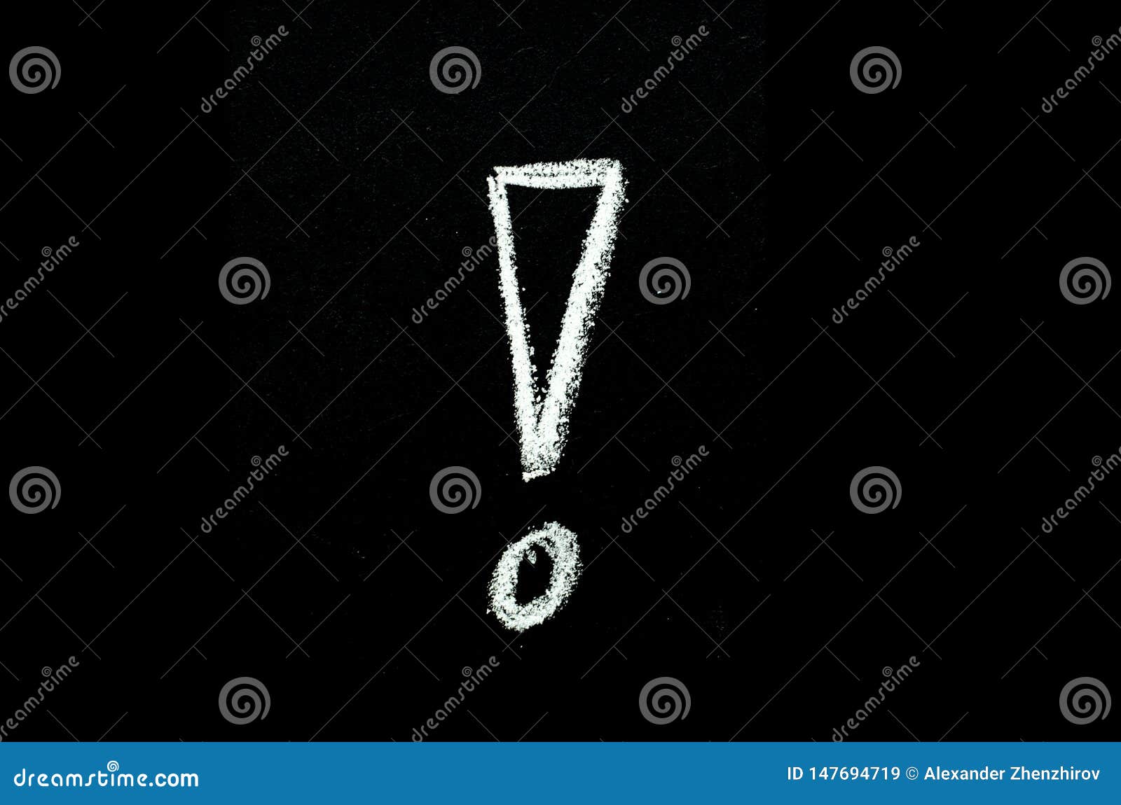 Exclamation Mark Drawn on Chalkboard Stock Image - Image of alert, mark ...
