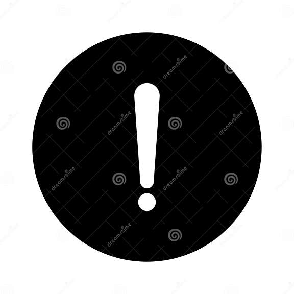 Exclamation mark icon stock illustration. Illustration of stop - 322804327