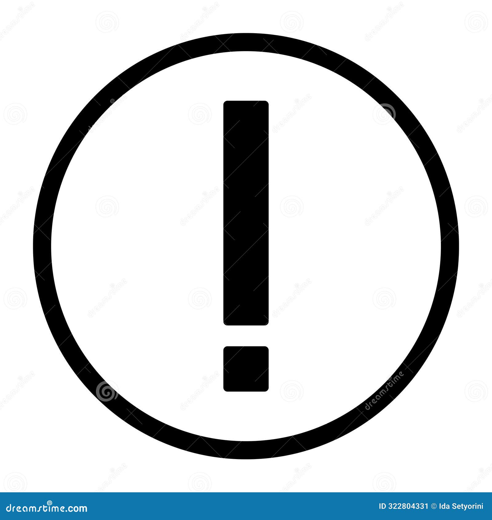 Exclamation mark icon stock illustration. Illustration of design ...