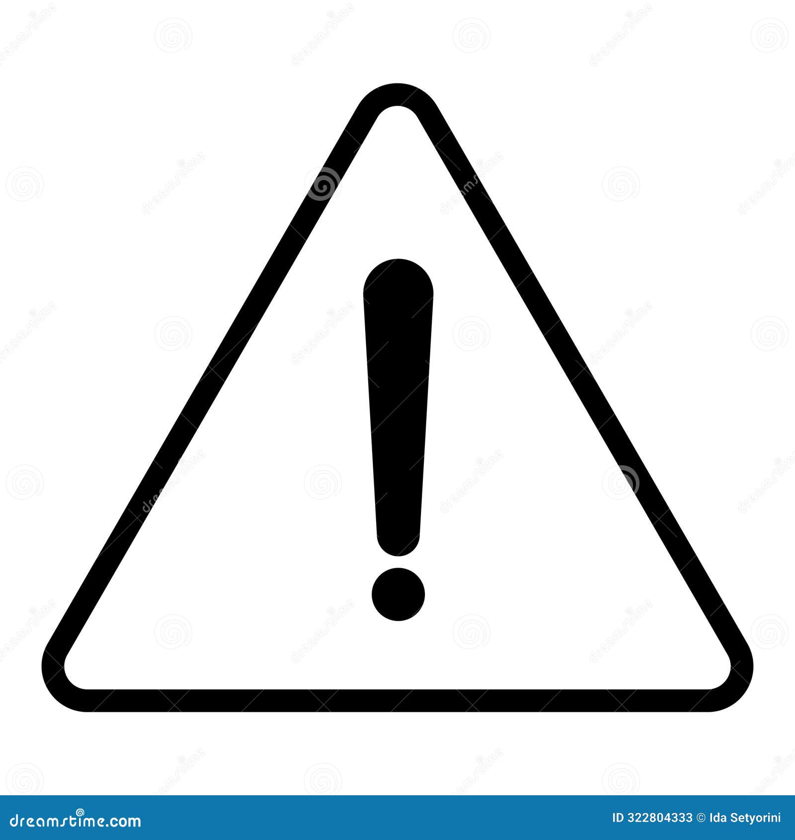 Exclamation mark icon stock illustration. Illustration of danger ...