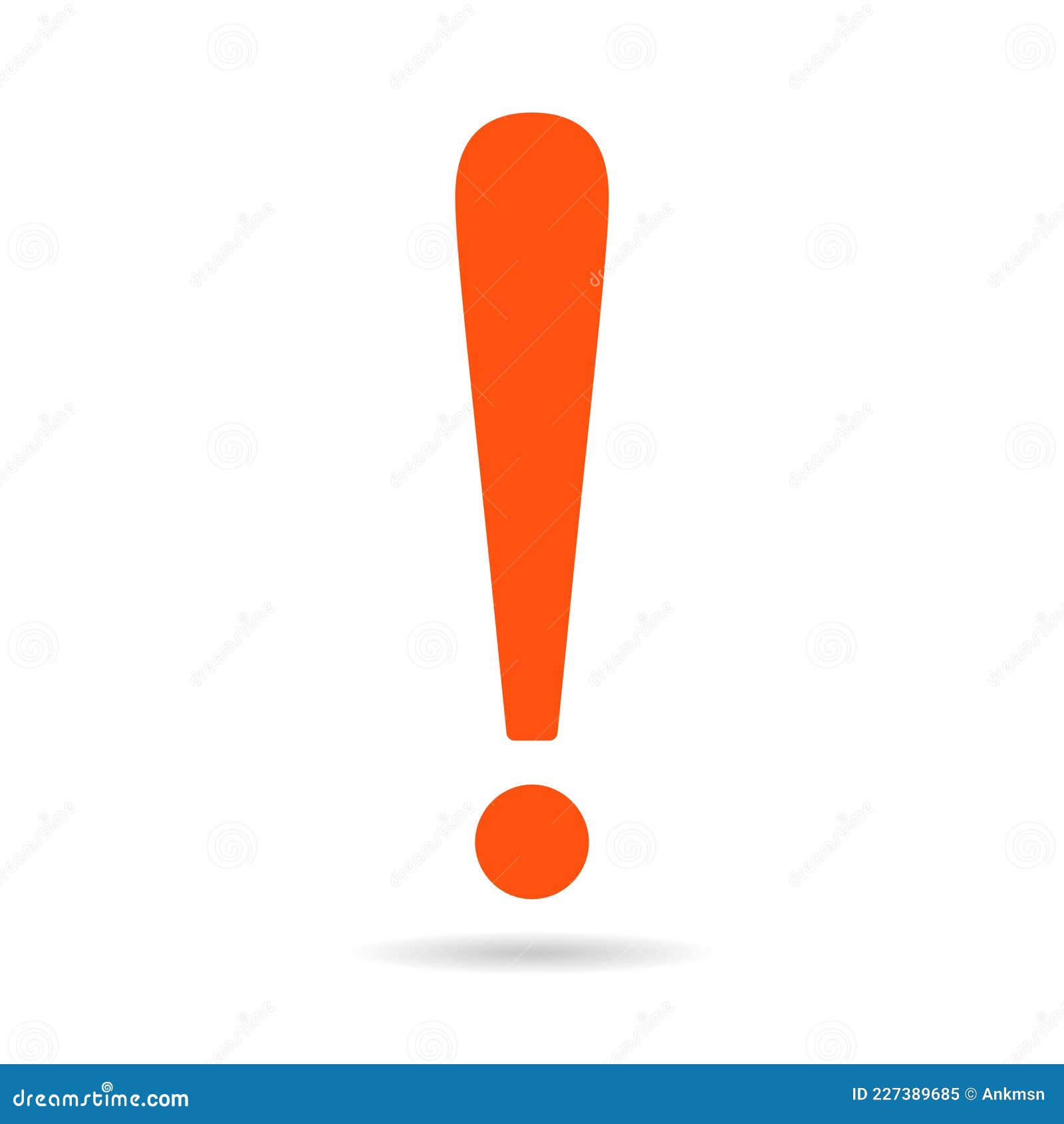 Exclamation Mark Icon, Danger Point Symbol. Alert Security Vector Sign ...
