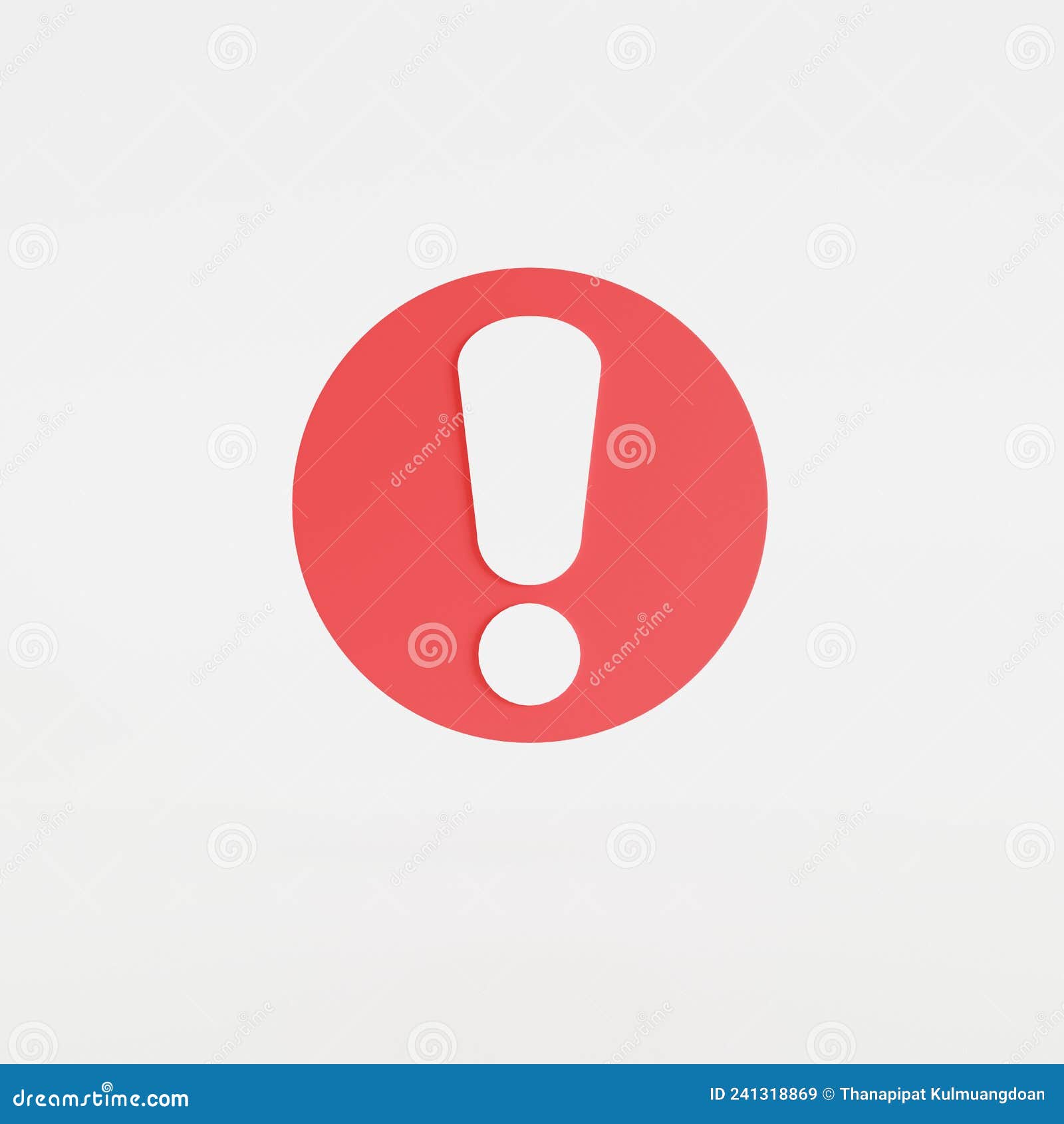 Exclamation Mark Icon Isolated White Background, Button, Mobile App ...