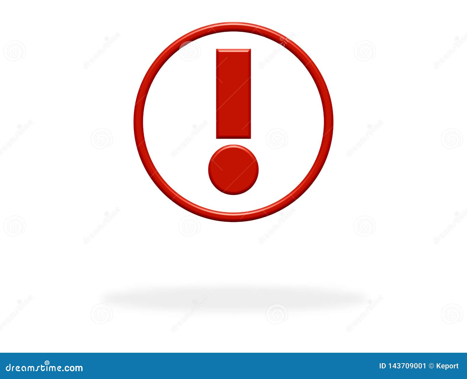 Exclamation Mark Icon with Red Color Stock Illustration - Illustration ...