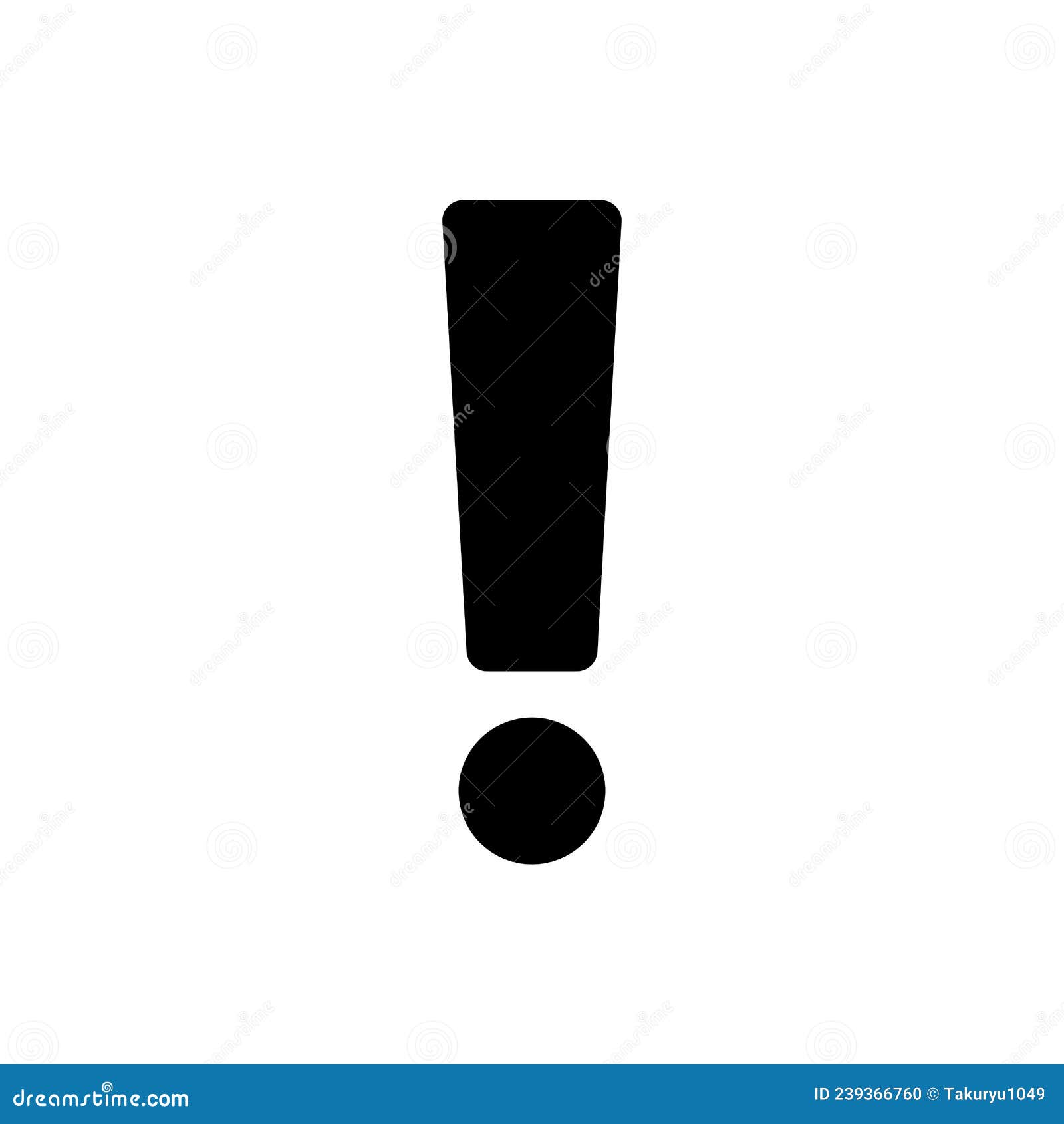Exclamation Mark Icon. Vector Data. Stock Vector - Illustration of ...