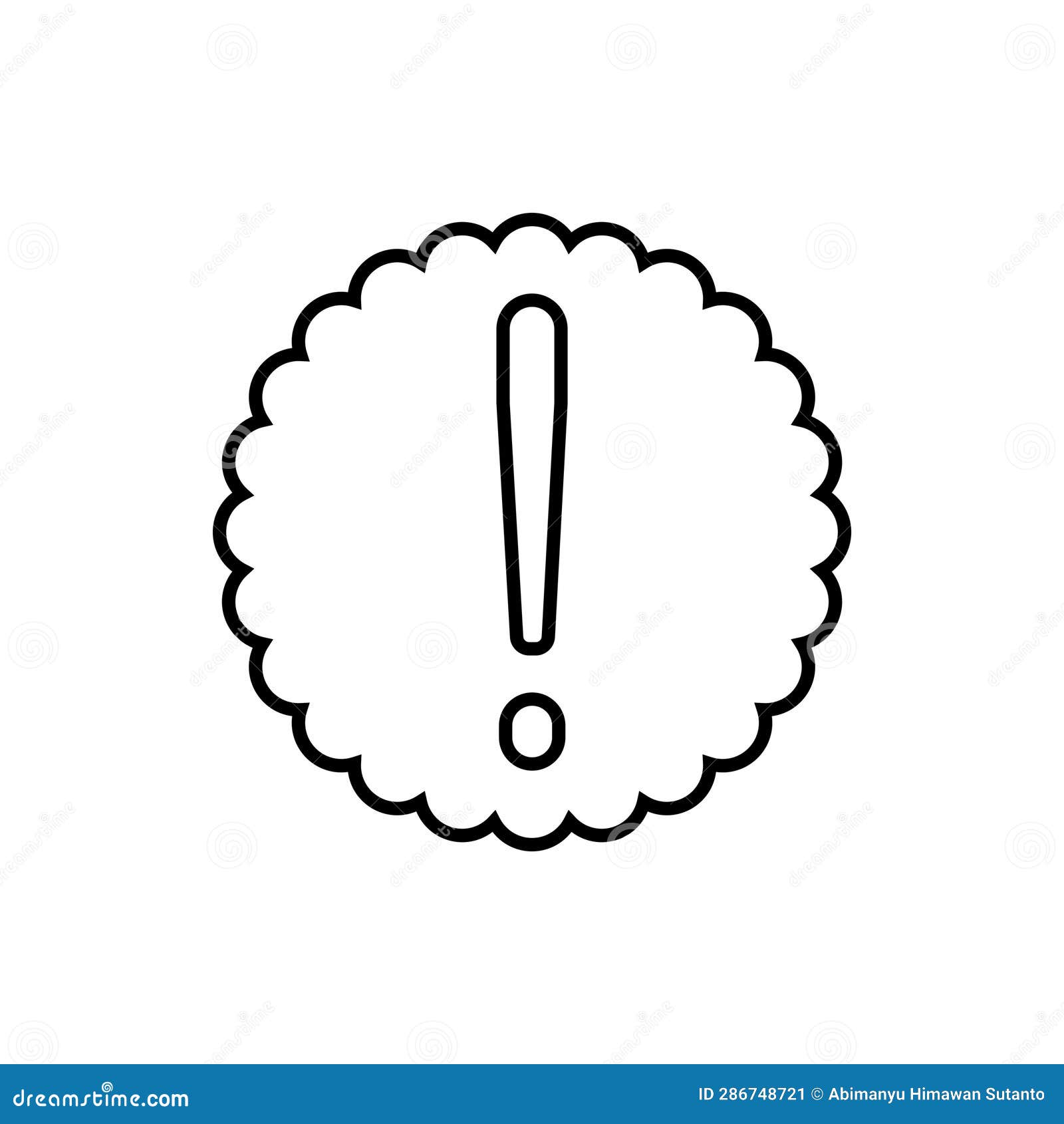 Exclamation Mark Icon Vector Stock Vector - Illustration of fault, fail ...