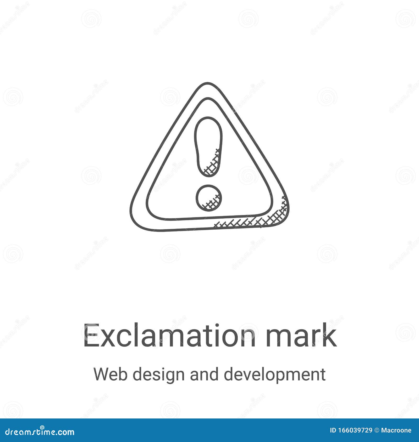 Exclamation Mark Icon Vector from Web Design and Development Collection ...