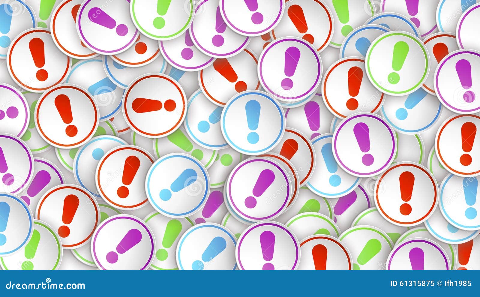 Exclamation mark stock vector. Illustration of important - 61315875