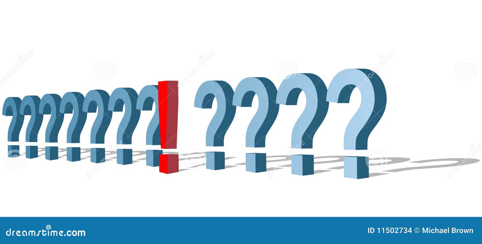 Exclamation Mark Out of Question Marks Line Stock Vector - Illustration ...