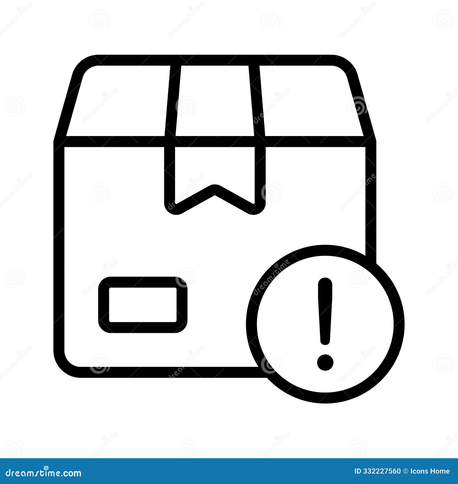 Parcel Warning stock illustration. Illustration of package - 332227560