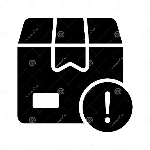 Parcel Warning stock vector. Illustration of vector - 332219286