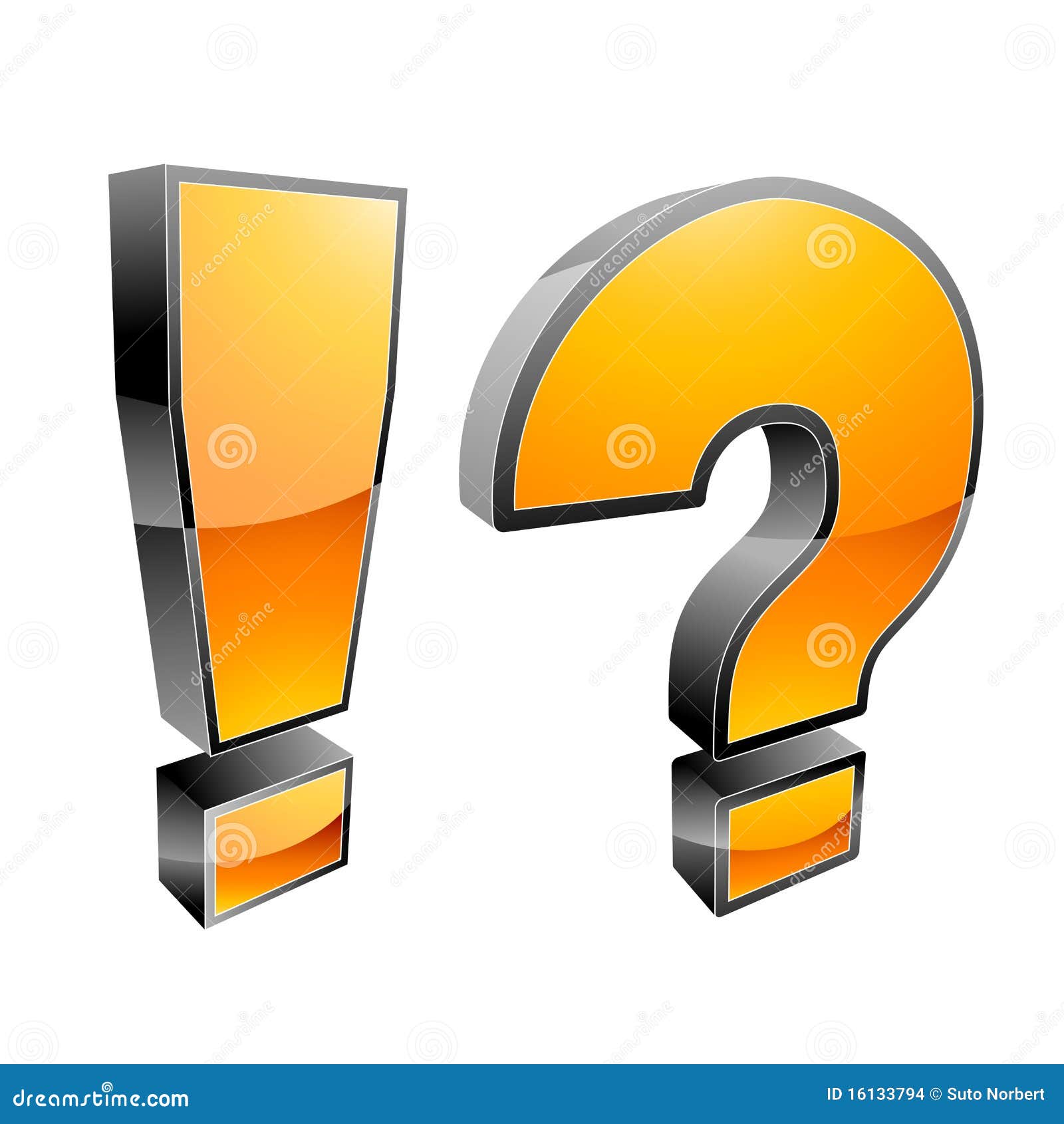 Exclamation Mark and Question Mark Stock Illustration - Illustration of ...