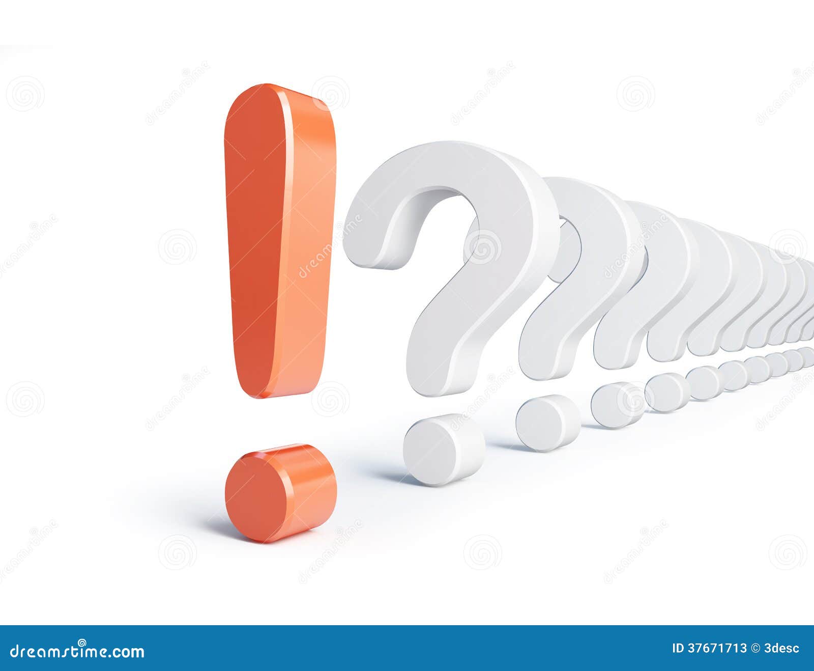 Exclamation Mark and Question Mark Stock Illustration - Illustration of ...