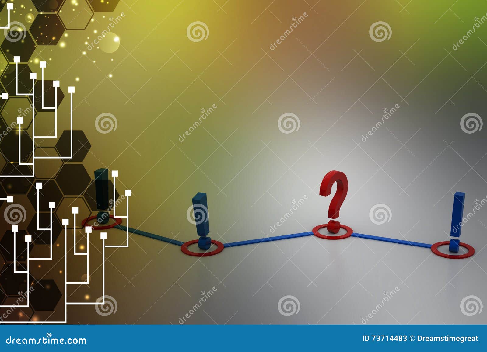 Exclamation Mark and Question Mark in Network Stock Illustration ...