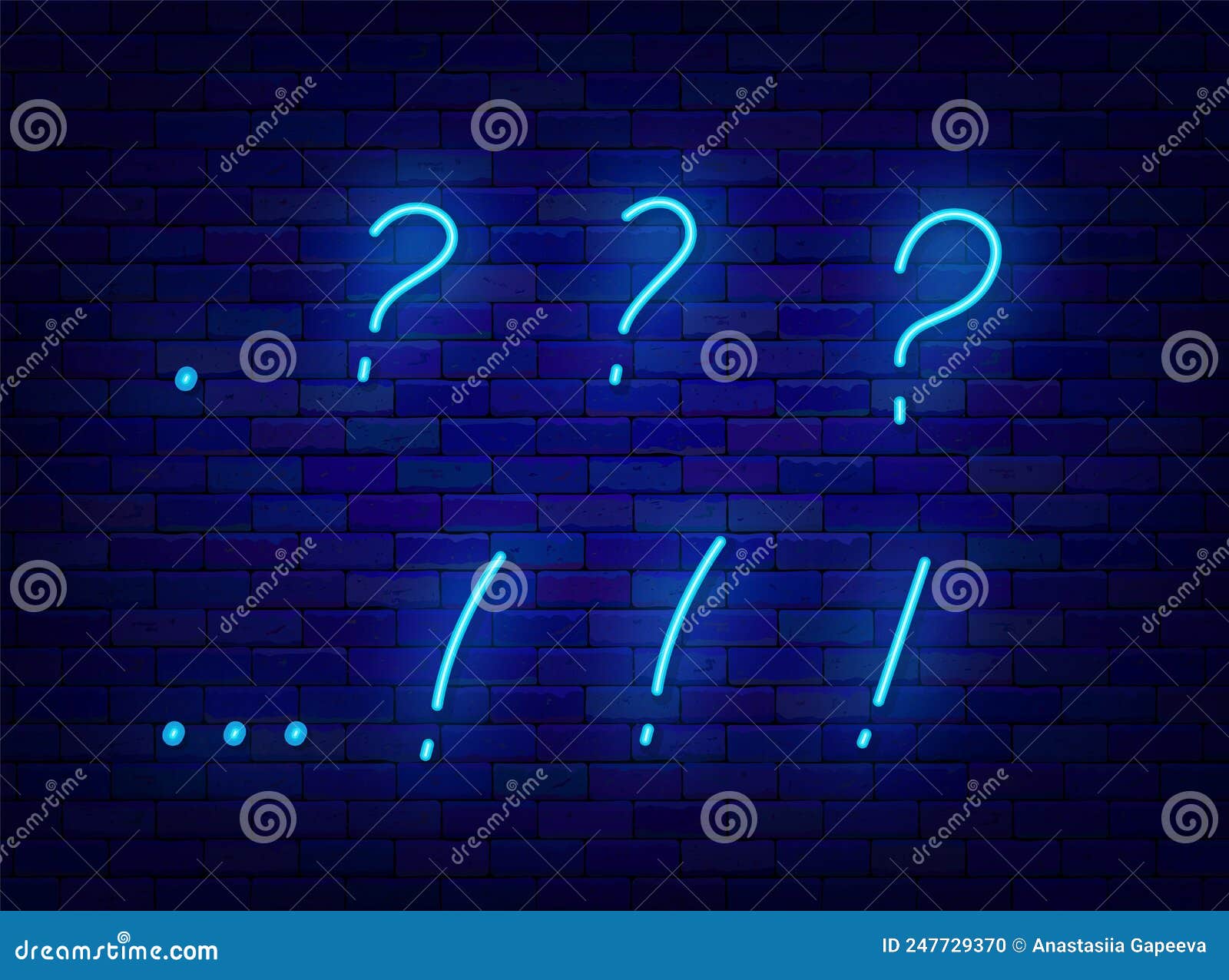 Exclamation Mark and Question Marks Collection. Communication and Quiz ...