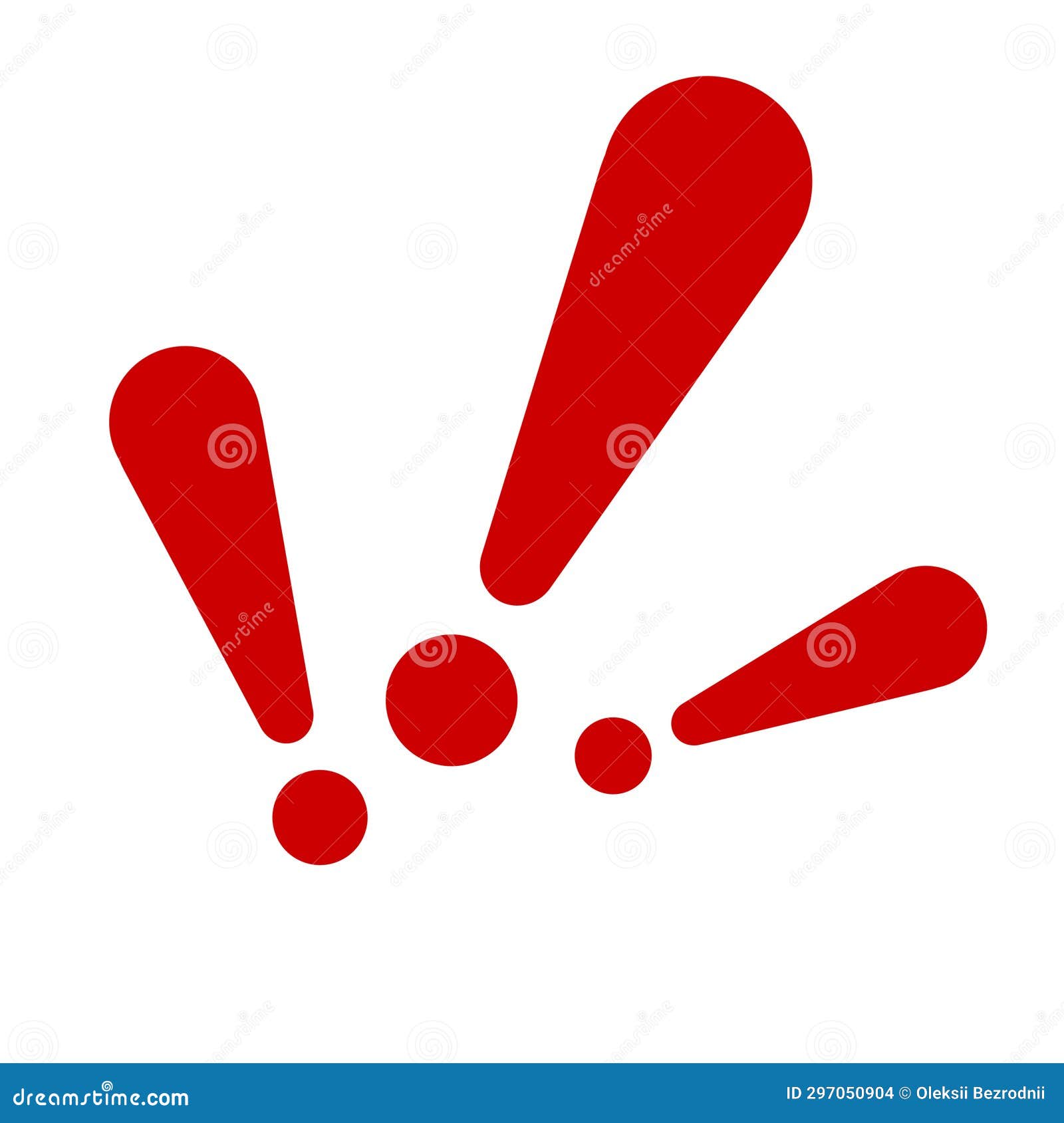 Exclamation Mark. Red Vector Warn Sign. Caution or Attention Icon Stock ...