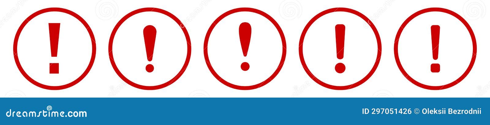 Exclamation Mark. Red Vector Warn Sign. Caution or Attention Icon Stock ...