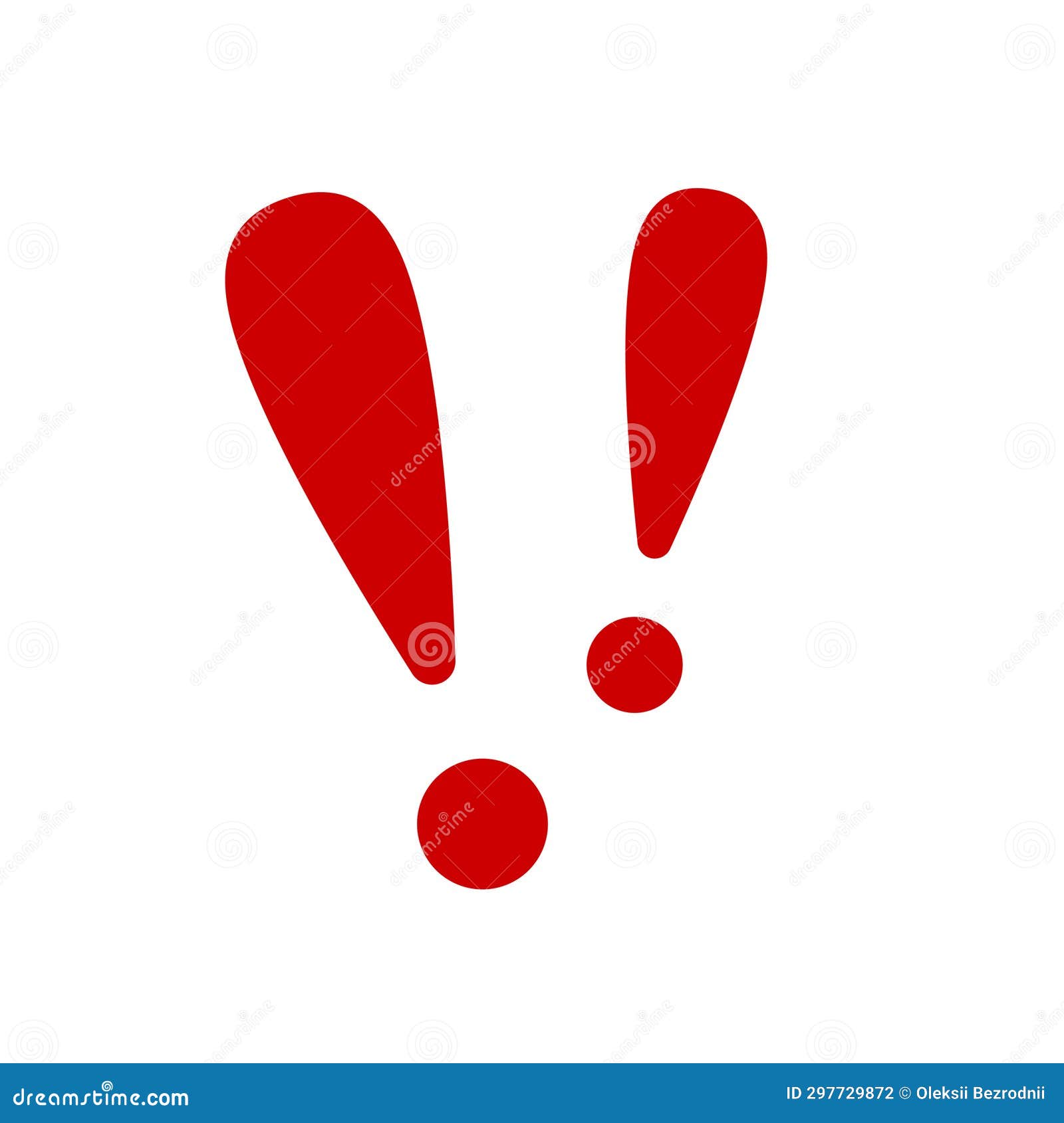 Exclamation Mark. Red Vector Warn Sign. Caution or Attention Icon Stock ...