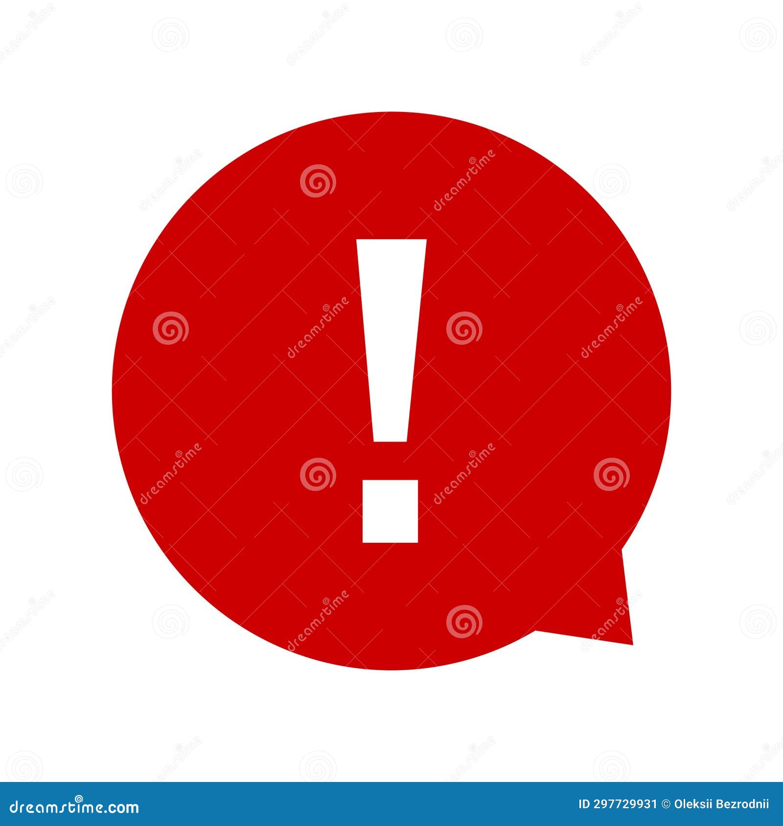 Exclamation Mark. Red Vector Warn Sign. Caution or Attention Icon Stock ...