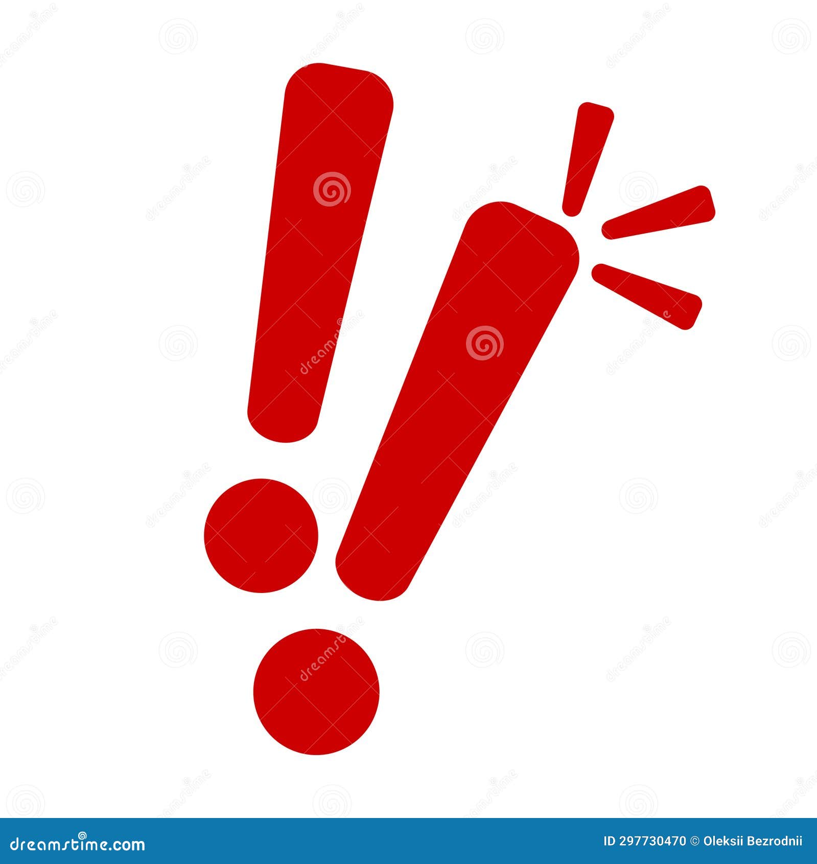 Exclamation Mark. Red Vector Warn Sign. Caution or Attention Icon Stock ...