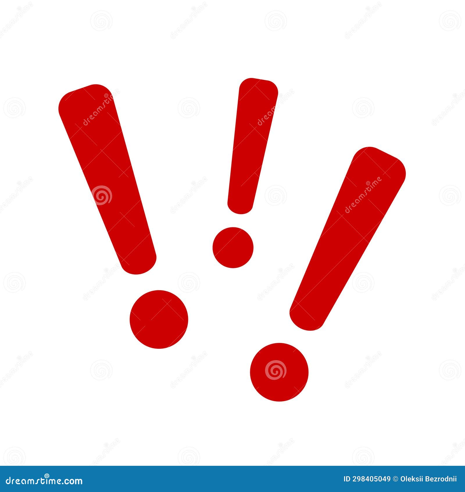 Exclamation Mark. Red Vector Warn Sign. Caution or Attention Icon Stock ...