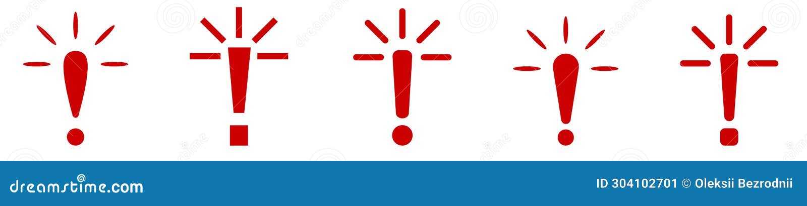 Exclamation Mark. Red Vector Warn Sign. Caution Or Attention Icon ... Exclamation Mark. Red Vector Warn Sign. Caution Or Attention Icon ...