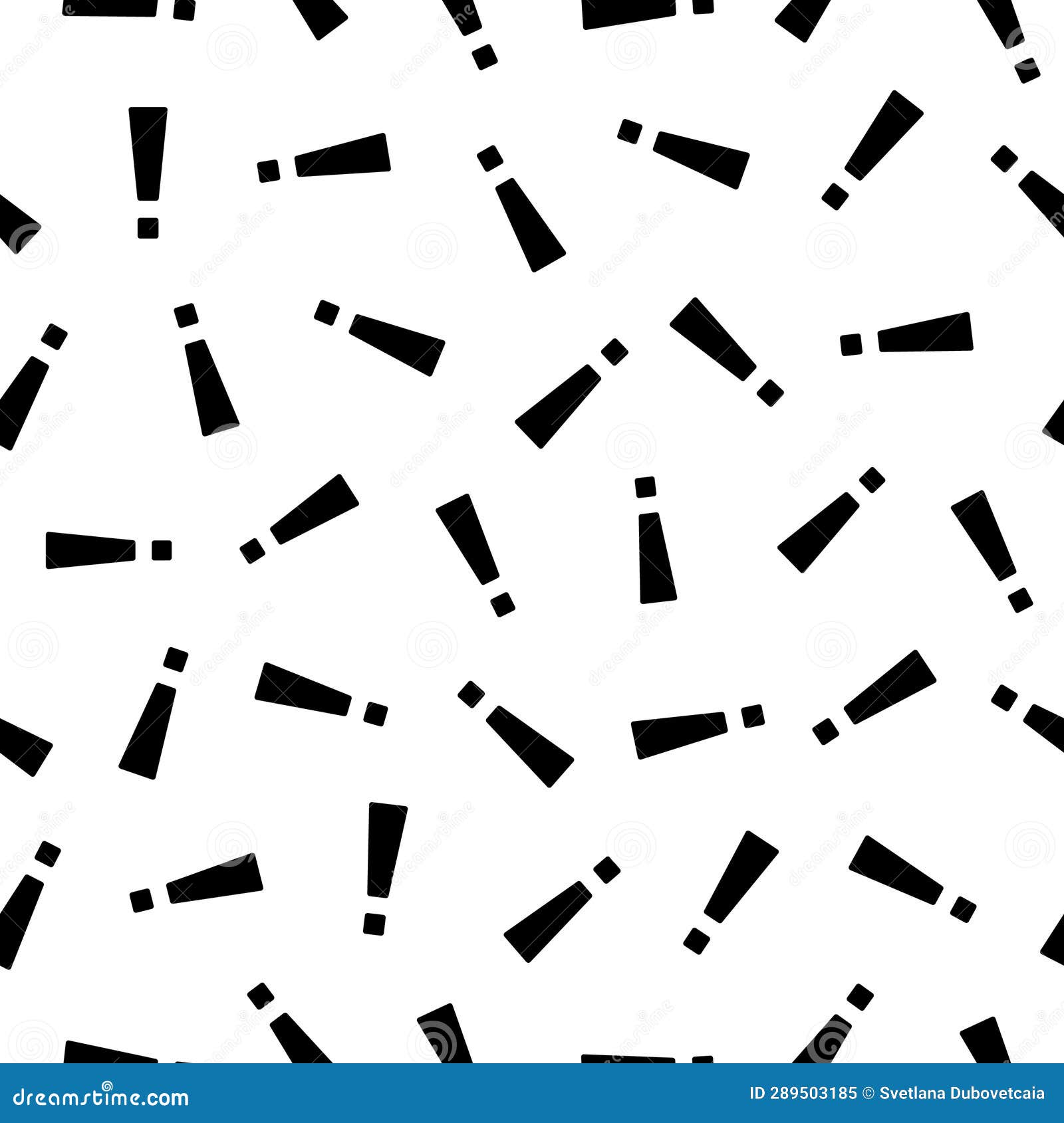 Exclamation Mark Seamless Pattern. Repeating Important Patern Stock ...