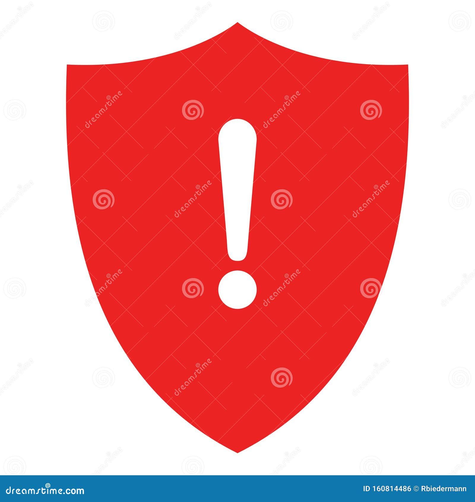 Exclamation Mark and Shield Stock Vector - Illustration of point, safe ...
