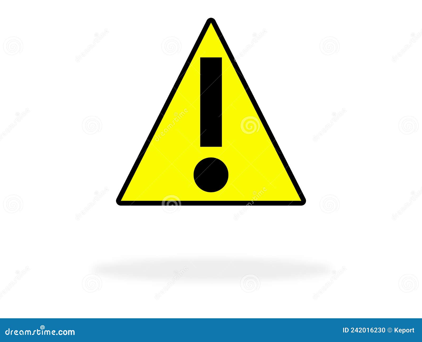 Exclamation Mark Sign - Yellow Triangle Stock Illustration ...