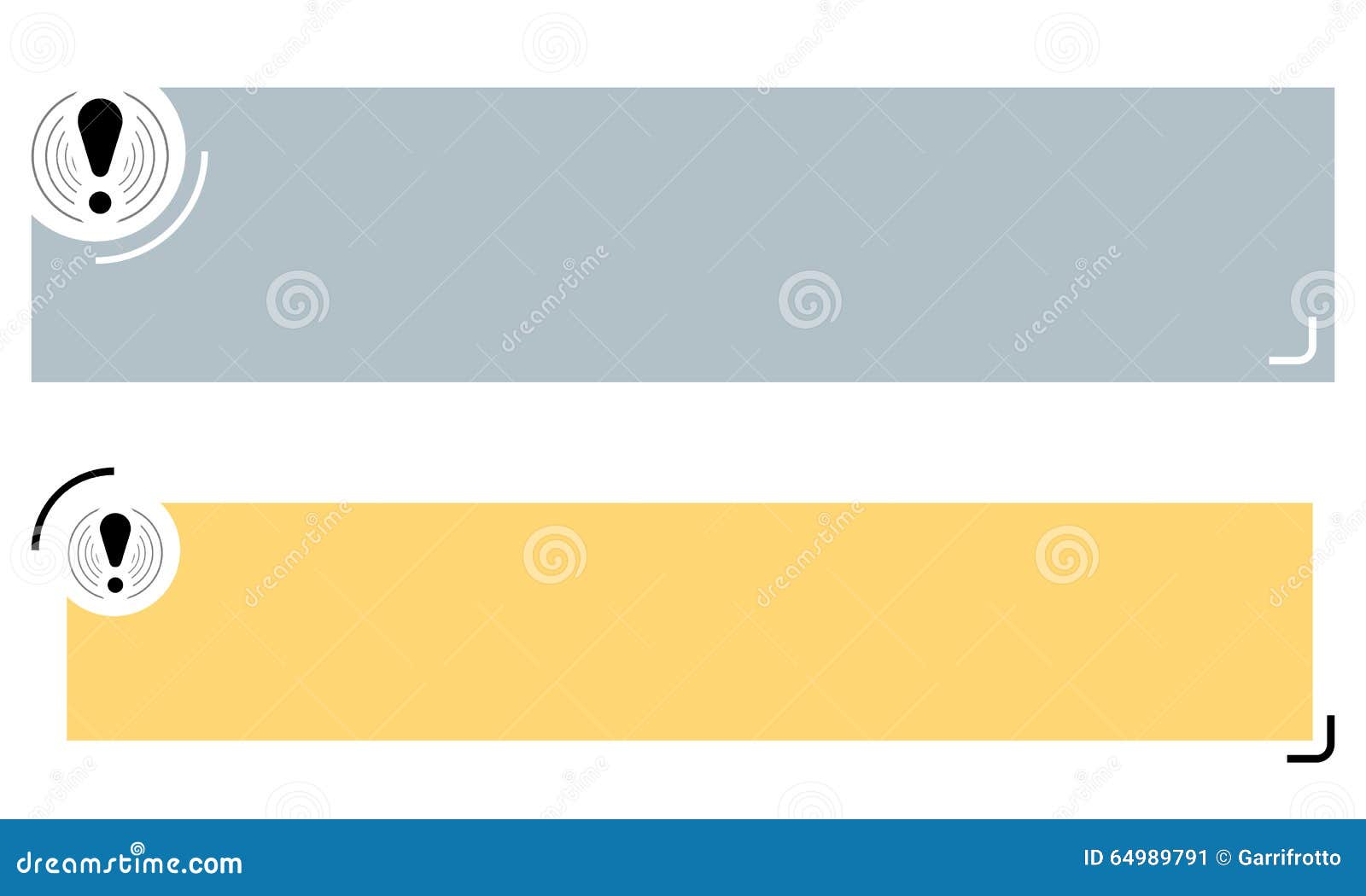 Exclamation mark stock vector. Illustration of hazard - 64989791