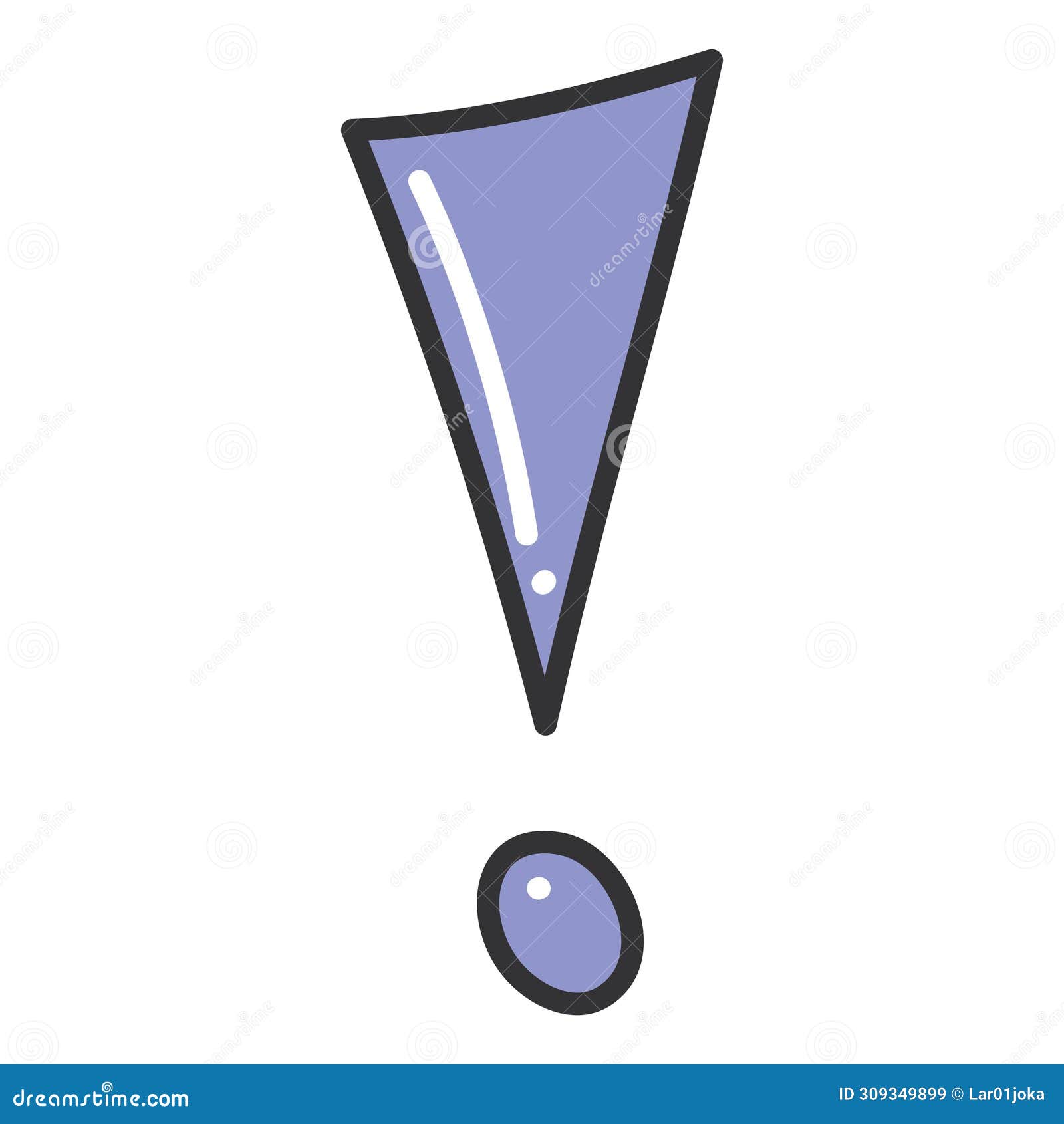 Exclamation Mark Sketch Icon Hand Draw Vector Stock Illustration ...