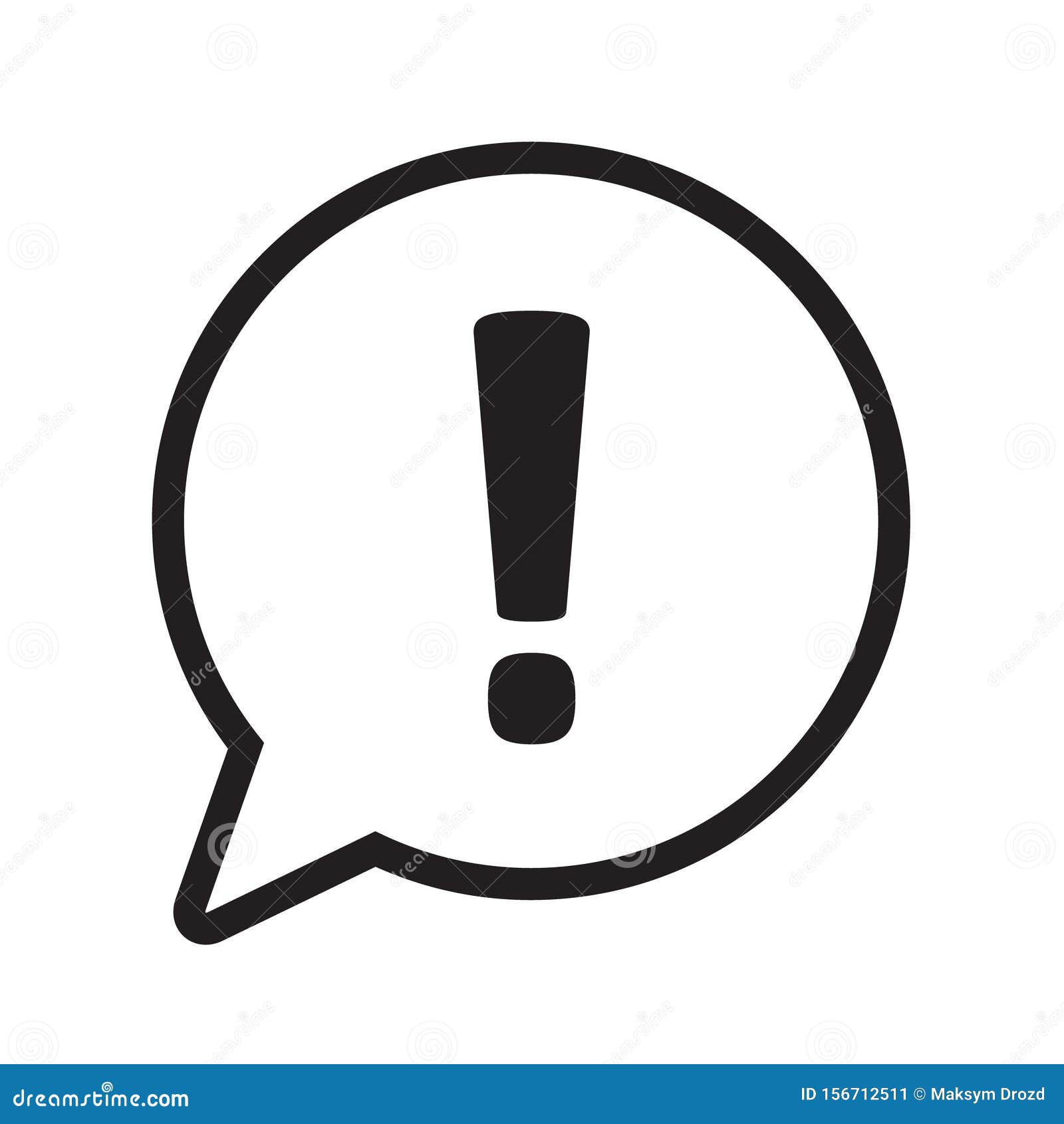 Exclamation Mark in Speech Bubble, Exclamation Mark Icon Vector Stock ... Exclamation Mark in Speech Bubble, Exclamation Mark Icon Vector Stock ...