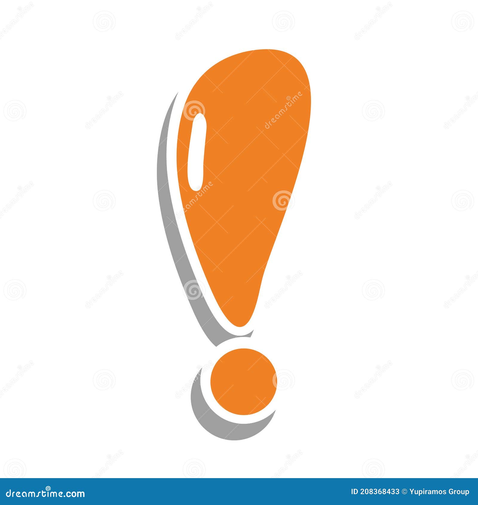 Exclamation Mark Sticker Vector Design Stock Vector - Illustration of ...